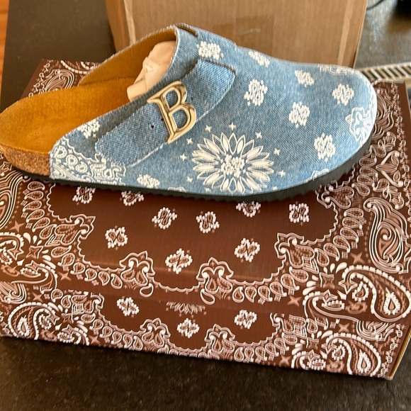 Bravest Studios | Shoes | Bravest Studio Denim Paisley Clog | Poshmark